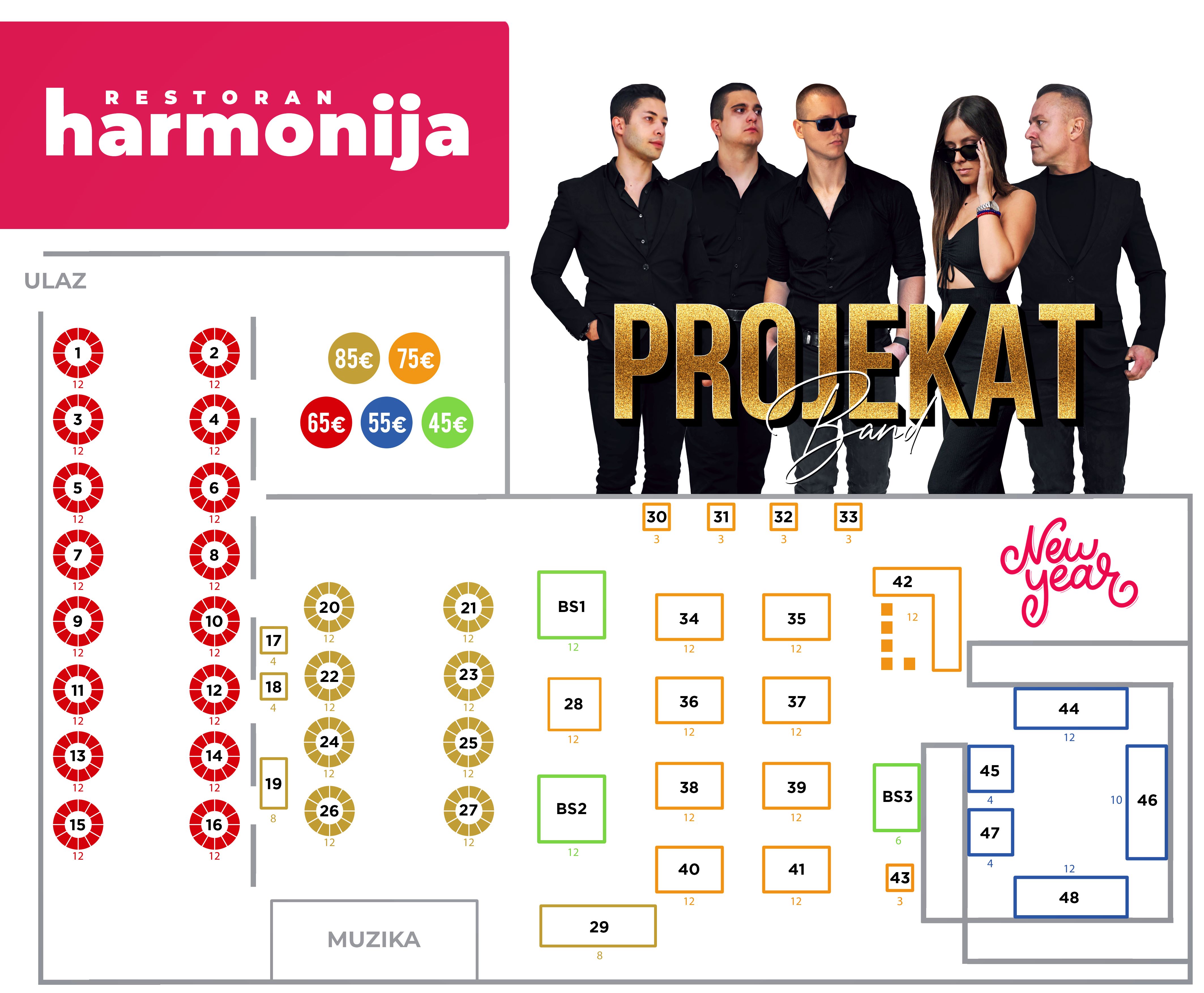 Restoran Harmonija - Restorani za Doček Nove Godine